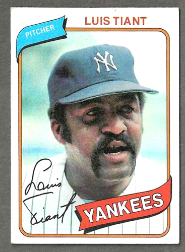 1980 Topps #35 Luis Tiant New York Yankees | eBay
