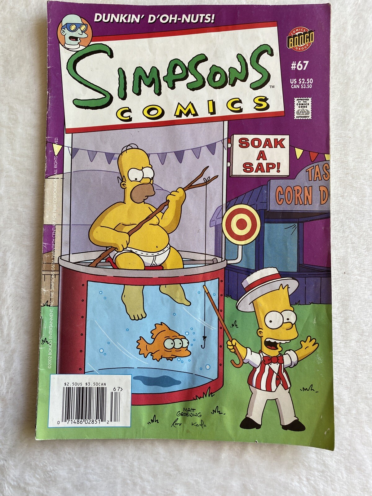 Simpsons Comics #67 Dunkin’ D’Oh-Nuts (2002) | eBay