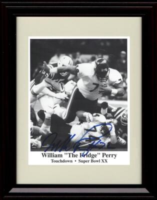 Unframed William Perry - Chicago Bears Autograph Promo Print - The ...