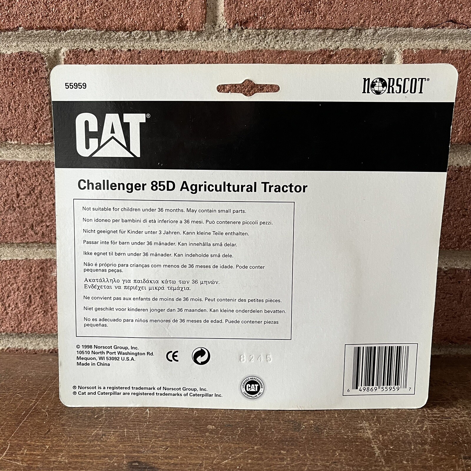 1998 Norscot Diecast Cat Caterpillar Challenger 85d Agriculture Tractor ...