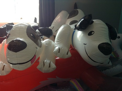 Intex Ride-on Puppy Dog Inflatable Pool Float Toy Ride on Floating ...