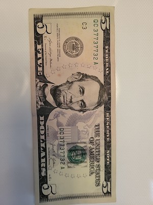 2021 Five Dollar Unique Serial Numbers | eBay