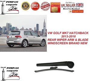 VW GOLF VII MK7 HATCHBACK 2013-2018 REAR WIPER ARM & BLADE WINDSCREEN ...