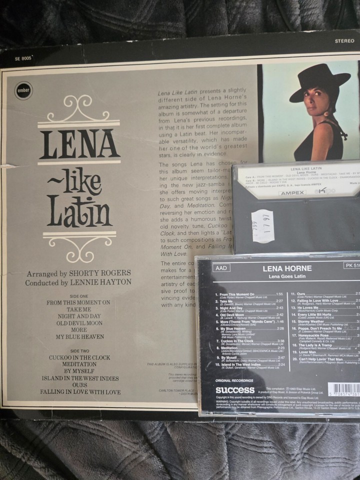 LENA HORNE LENA LIKE LATIN-NEW CASSETTE-VG,CD AND VINYL | eBay