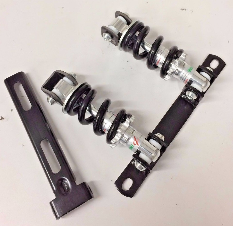 5" DOUBLE Mini Shock Solo Seat Kit chopper bobber hd harley xs650 ...