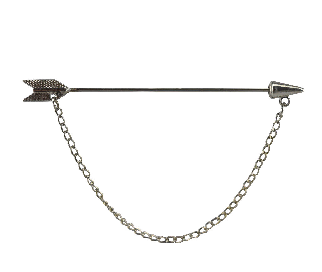 Arrow Tip Men's Collar Pin -Universal Any Shirt- Poke In Pins Bar ...