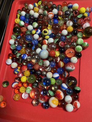 WOW Vintage Marbles Antique Collection 100+ Various Rare Types Estate ...