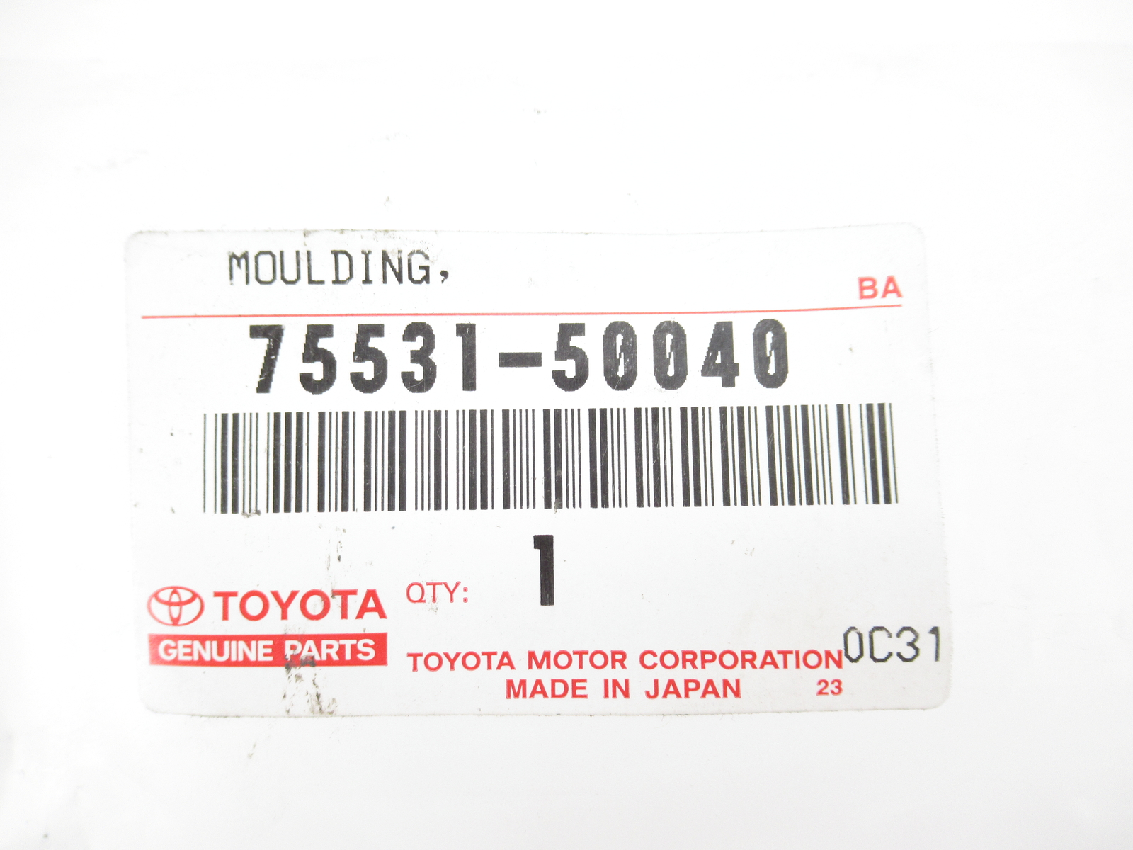 Genuine OEM Lexus 75531-50040 Windshield Upper Molding 2001-2006 LS430 ...