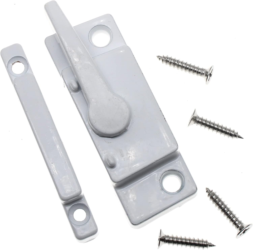 2 Pack Sliding Window Sash Locks Zinc Alloy Sash Lock White Window ...