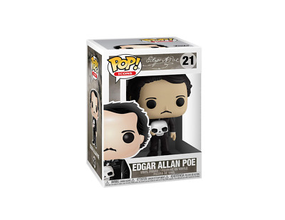 Funko POP! Icons - Edgar Allan Poe with Skull #21 with Soft Protector ...