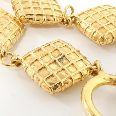 Chanel Necklace Vintage Coco Mark Rhombus Choker Pendant Fashion ...