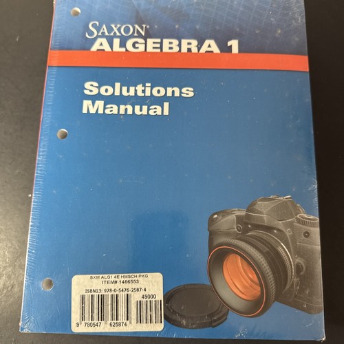 Saxon Algebra 1 SET (4th Ed) Textbook, Solutions, Testing Book, New | eBay