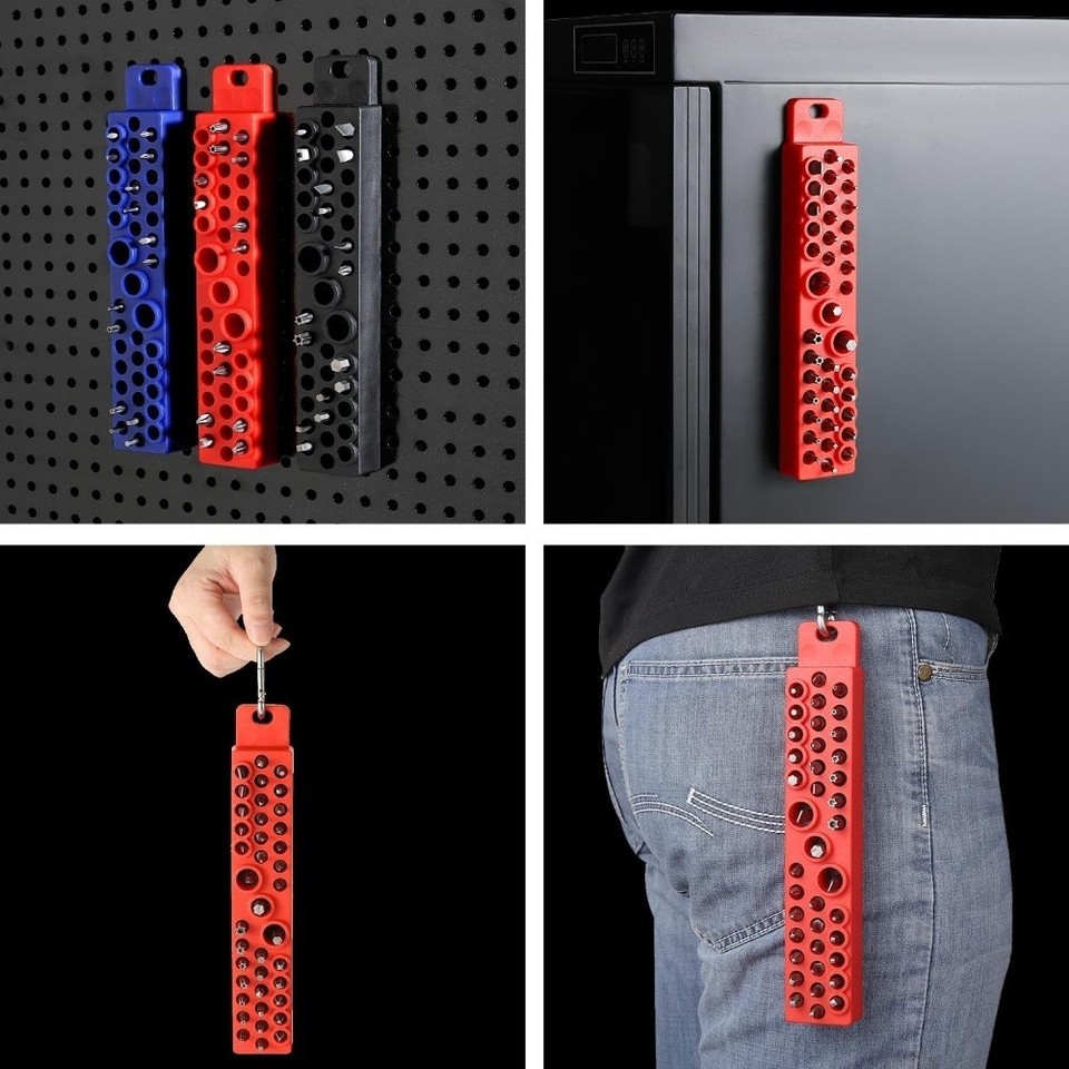 Magnetic Bit Holder Tool Storage Rack Strong Magnetic Hold 39-slot ...