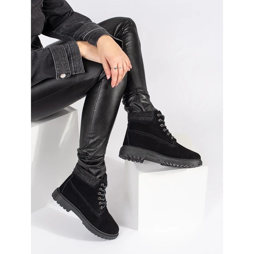 Original Walkman Shoes Schwarze Lederstiefel | eBay.de