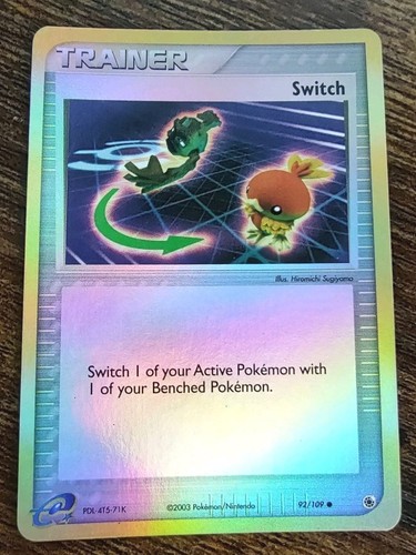Pokemon EX Ruby and Sapphire Switch 92/109 Reverse Holo | eBay