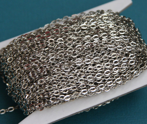 Flat Cable Chain 2mm x 3mm Unsoldered Link - 15ft | eBay