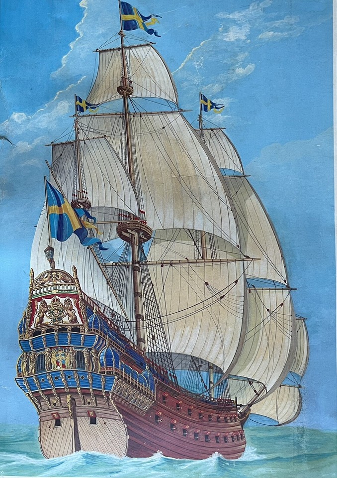 NOS vintage Billing Boats WASA 1628 490 boat ship kit | eBay