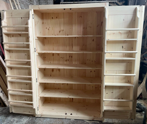 CUSTOM MADE BESPOKE SOLID PINE KITCHEN LARDER/DRESSER/BOOKCASE | eBay UK