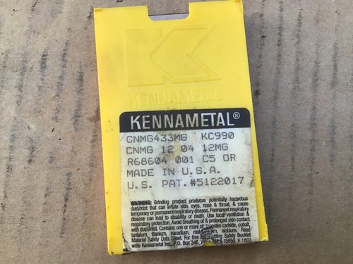 KENNAMETAL CNMG-433 Carbide KC990 Lathe Turning Inserts QTY 10 NIB | eBay