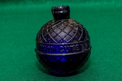 1870s COBALT BLUE GLASS TARGET BALL VAN CUTSEM St QUENTIN-EXC + | eBay