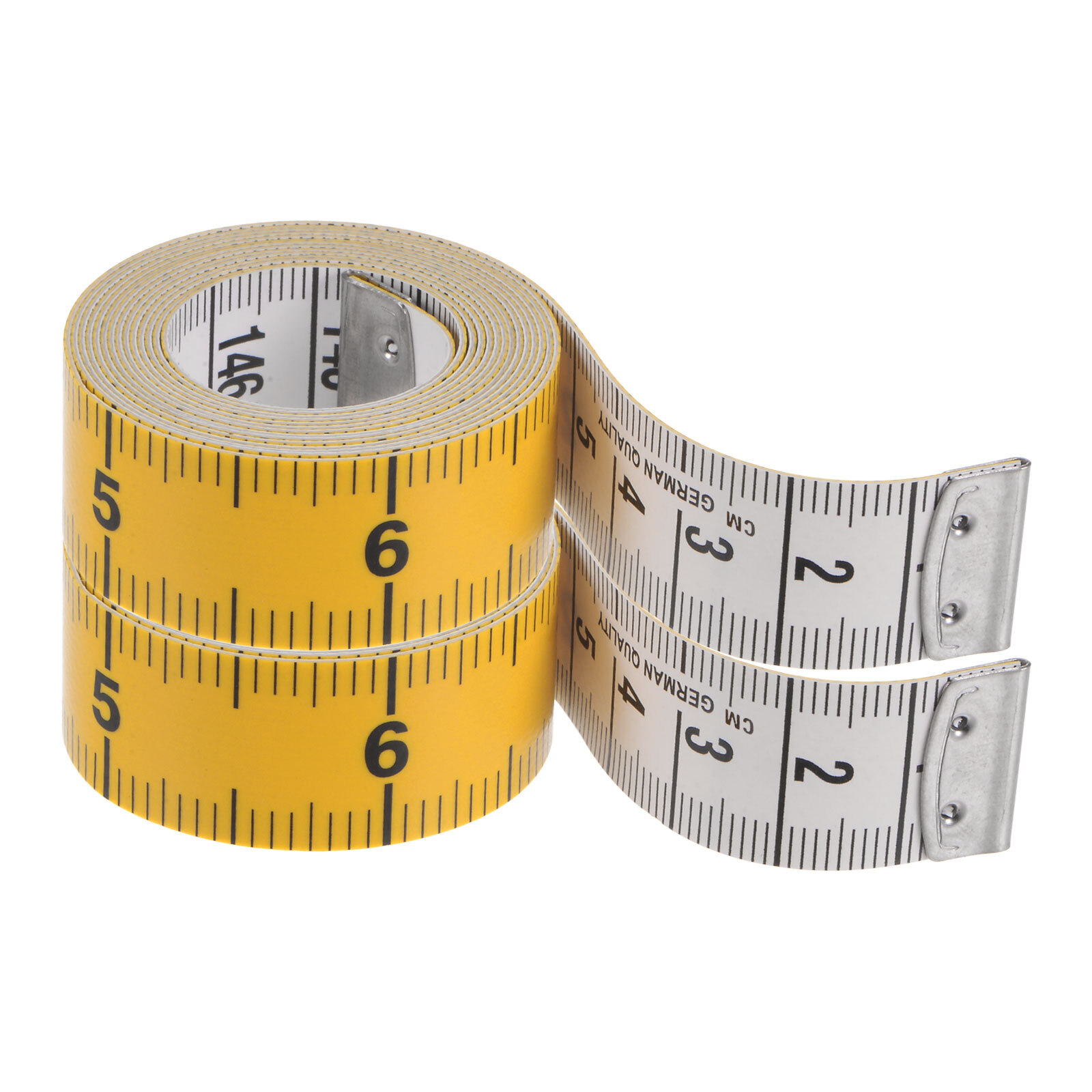 2pcs Soft Tape Measure 200cm/80" Inch & Metric Rulers 18mm Width ...