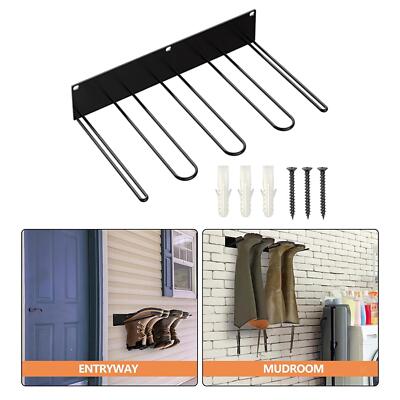 Wall Mounted Boot Rack Sturdy Metal Boot Organizer Wader Hanger Boot ...