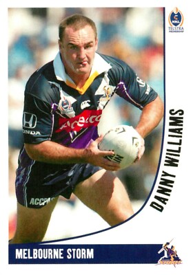 2003 MELBOURNE STORM NRL Card DANNY WILLIAMS Daily Telegraph | eBay ...
