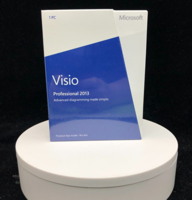 Brand New Microsoft Visio Professional 2013 Product Key Card (D87-05358 ...