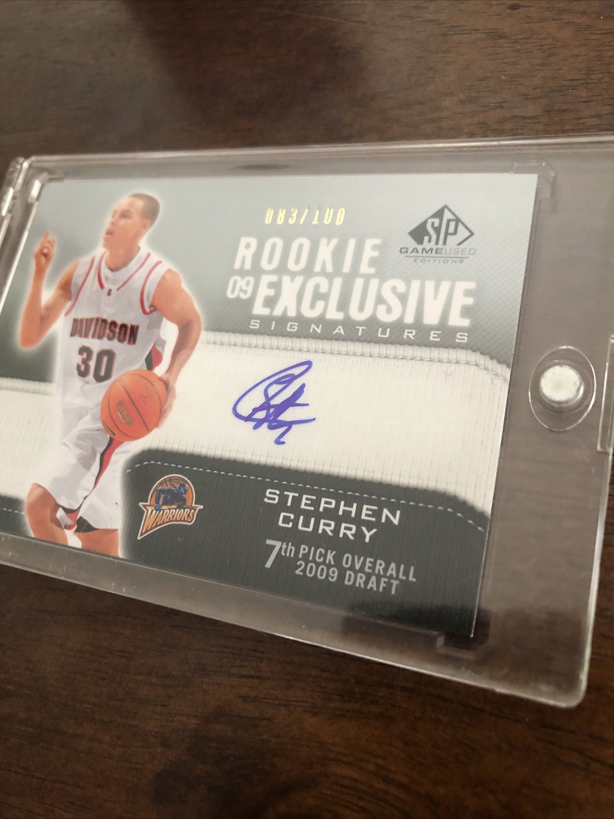 2009-10 Rookies NBA SP Stephen Steph Curry RC Auto Autograph /100 Rare ...
