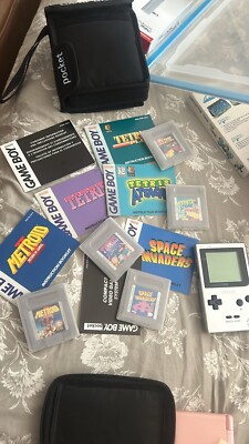 Nintendo Game Boy Pocket MGB-001 -Silver (comes W/ 1 Game Case Sold ...