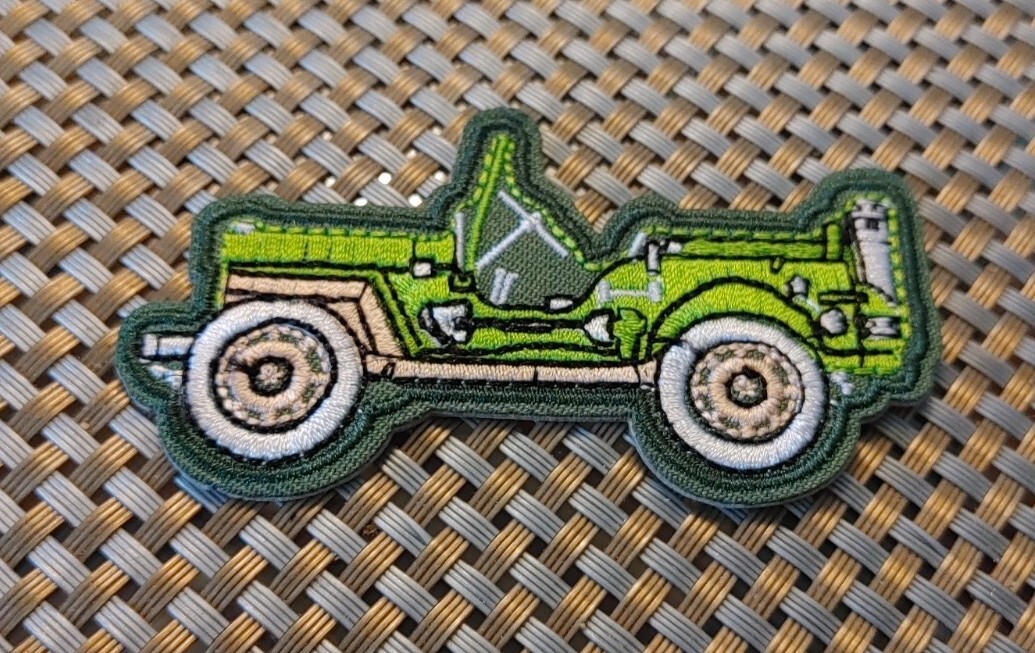 Military vehicle Jeep Willy Embroidered Patch Iron-On Sew-On US ship | eBay