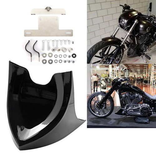 AU Black Motorcycle Lower Chin Fairing Front Spoiler For Harley Fatboy ...