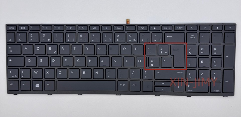 French Laptop Keyboard For HP Probook 450 G5 455 G5 470 G5 650 G5 Frame ...
