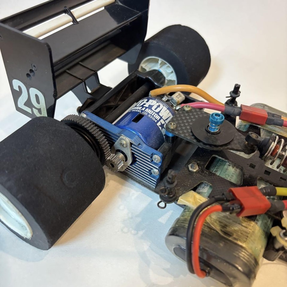 TAMIYA F103 Vintage RC Car Set / Operation confirmed, with extra parts ...