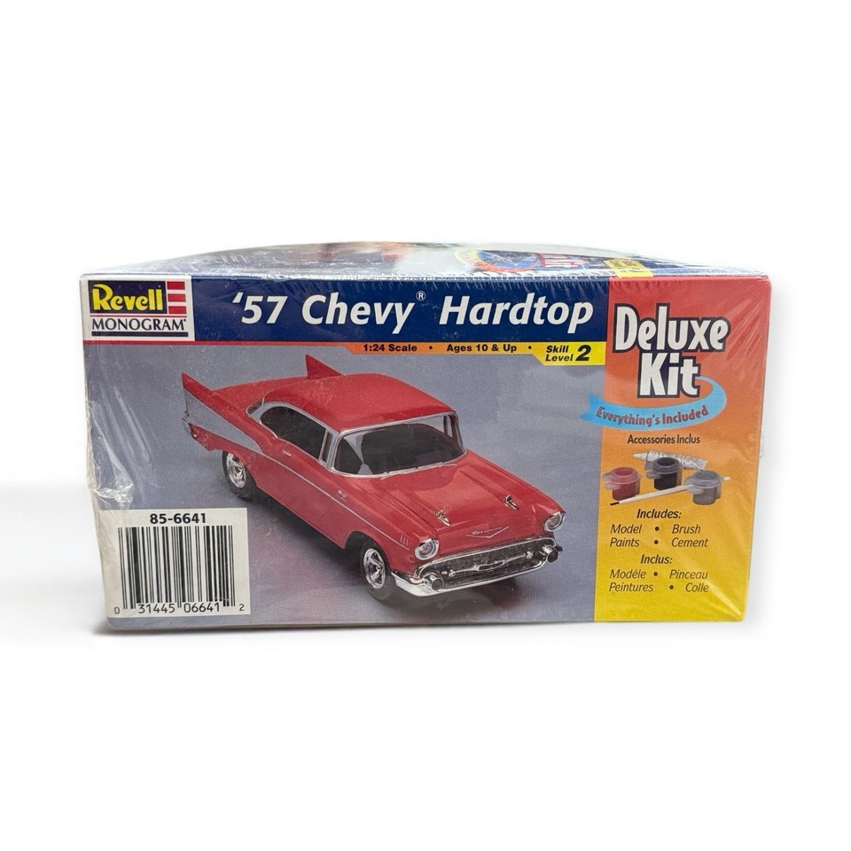Vintage Revell Monogram '57 Chevy Hardtop Model Kit 1:24 Scale 1997 ...