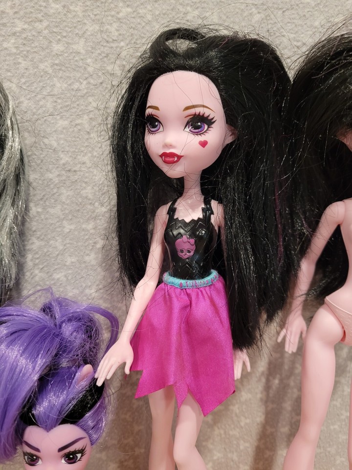Mattel Monster High Draculaura Frankie Stein Fangelica Doll Lot 5 Pcs ...