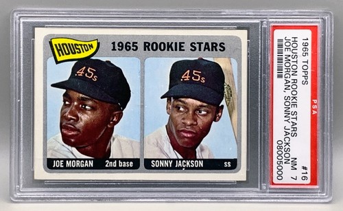1965 Topps #16 Houston Rookie Stars - Joe Morgan & Sonny Jackson - PSA ...