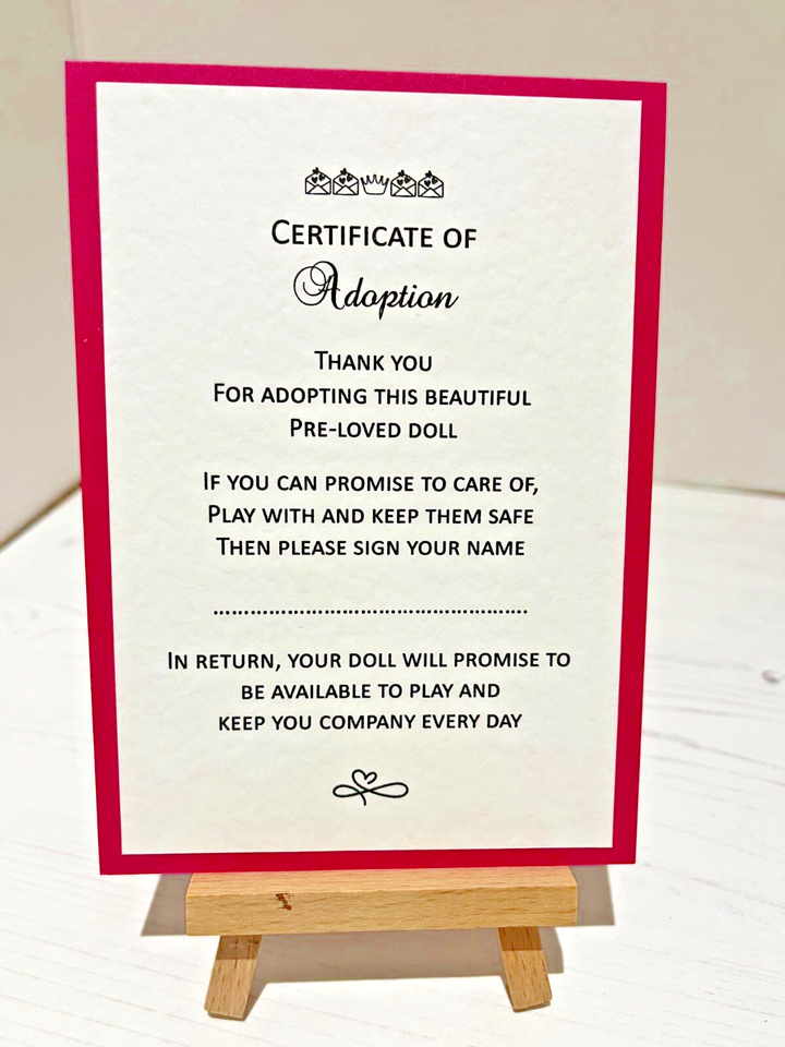 Baby Doll (Preloved) Warm Outfit & Adoption Cert - 14 inch Soft Body ...