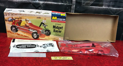 OPEN BOX Monogram 4 Star Plastikit MIDGET RACER Authentic True Scale ...