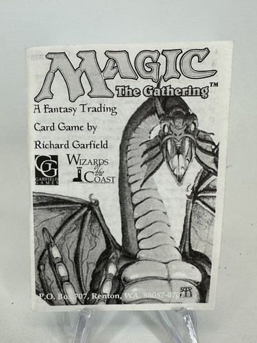 Magic The Gathering Rule Book Booklet 1994 Revised 3rd Edition | eBay