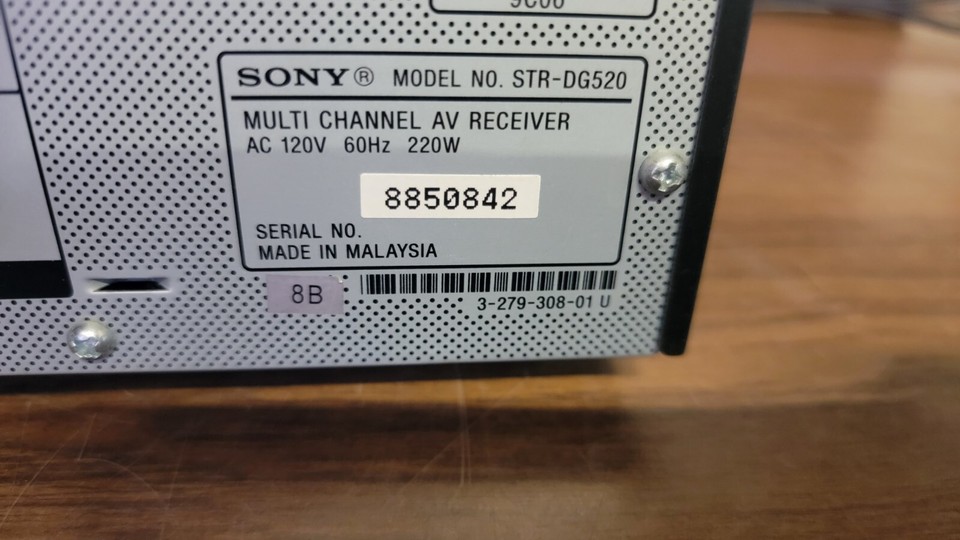 Sony STR-DG520 Multi Channel AV Receiver | eBay