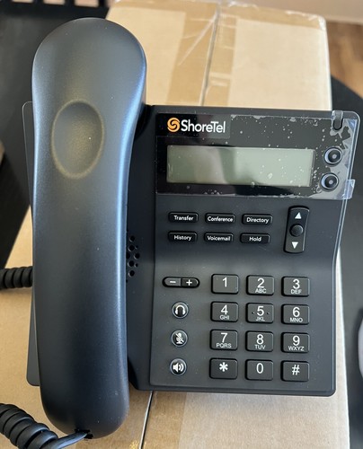 New Box of 5 Shoretel IP420G VOIP Phones Black | eBay