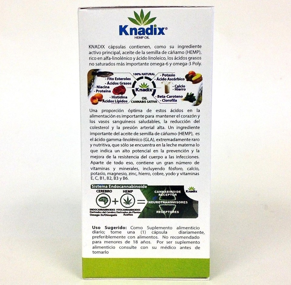 1 KNADIX OIL DIETARY SUPPLEMENT 30 CAPS 850993004819 | eBay