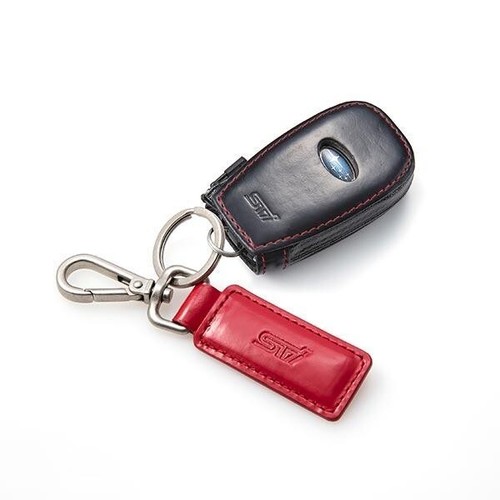 JDM OEM STI Cherry Red Remote key Chain Ring Case Cover STSG21100580 ...