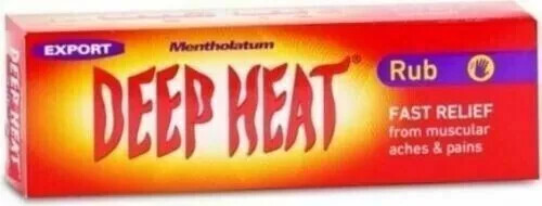 DEEP HEAT Rub Fast Relief From Muscular Aches & Pains 100g Free Ship ...