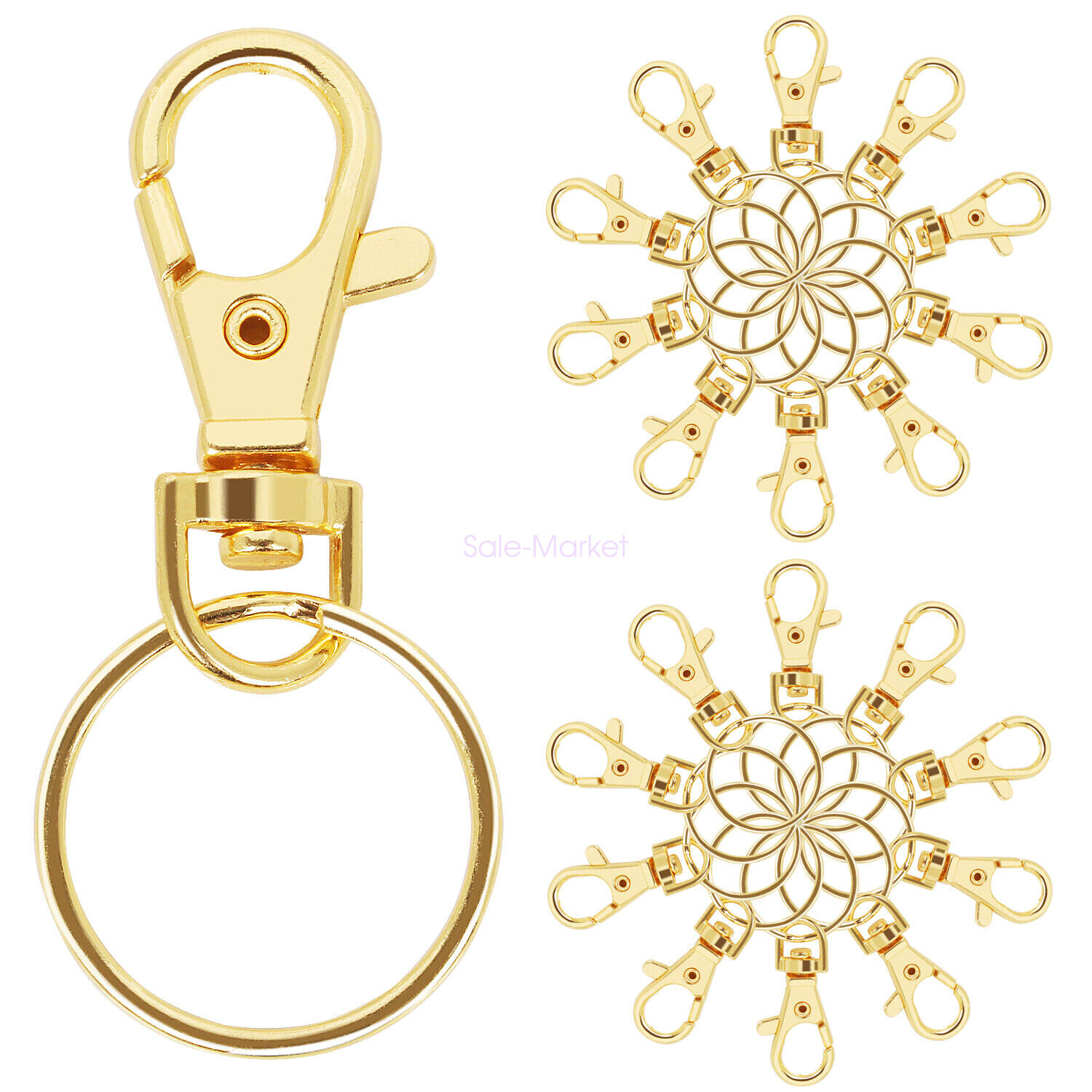 SALE - 20PCS Small Lobster Detachable Swivel Clasps Keyring Clasps DIY ...