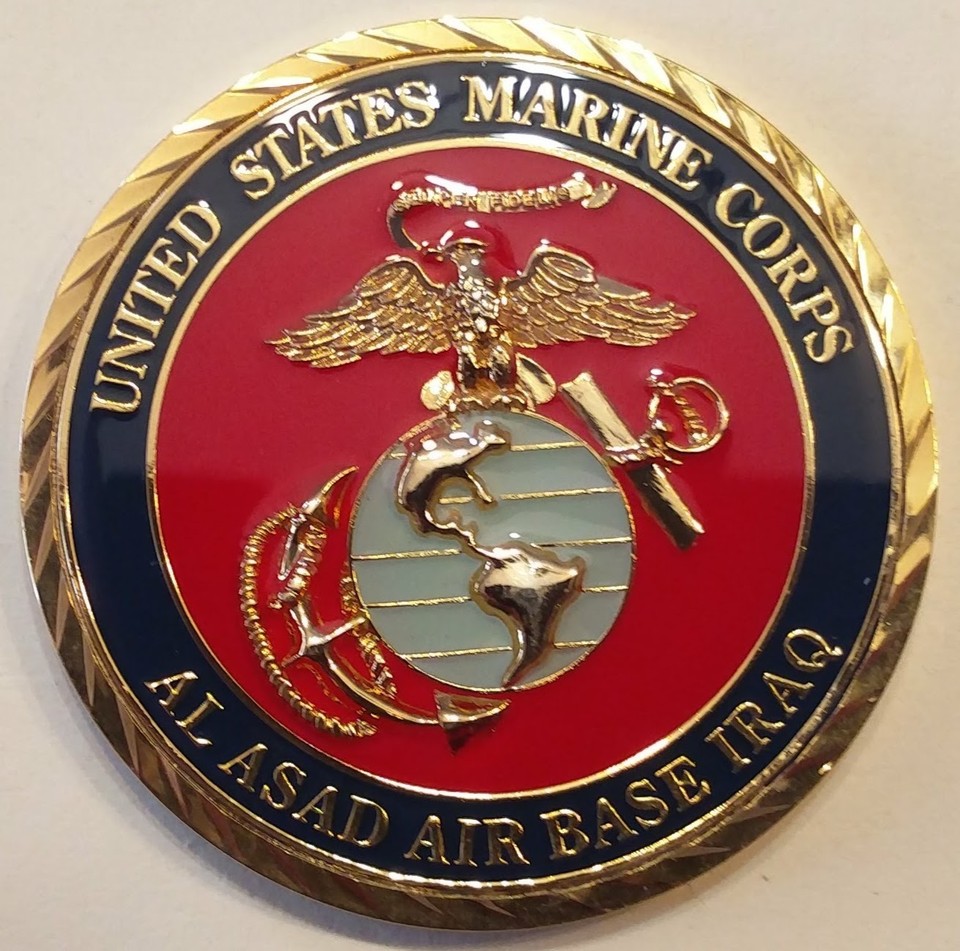 Al Asad Air Base Iraq Marine Challenge Coin | eBay