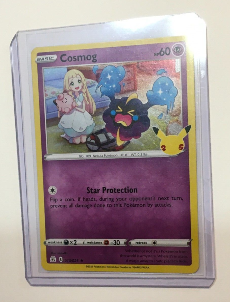 Cosmog Celebrations #013/025 Rare Holographic Holo 2021 Pokémon Trading ...