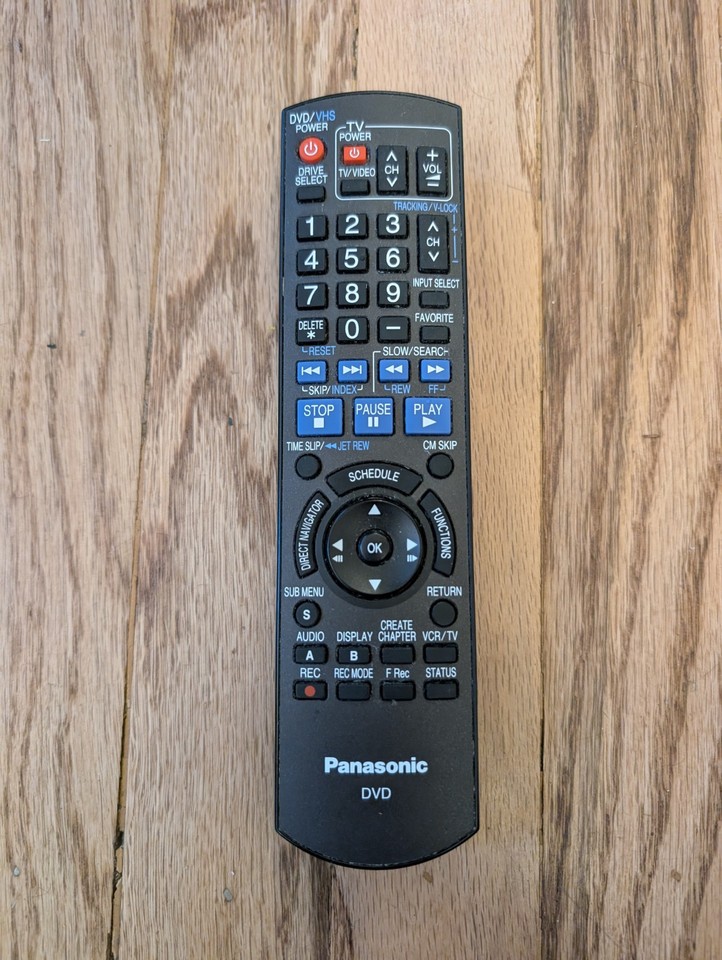 Genuine Panasonic EUR7659T80 DVD Recorder Remote DMR-EZ475V DMR-EZ48V ...