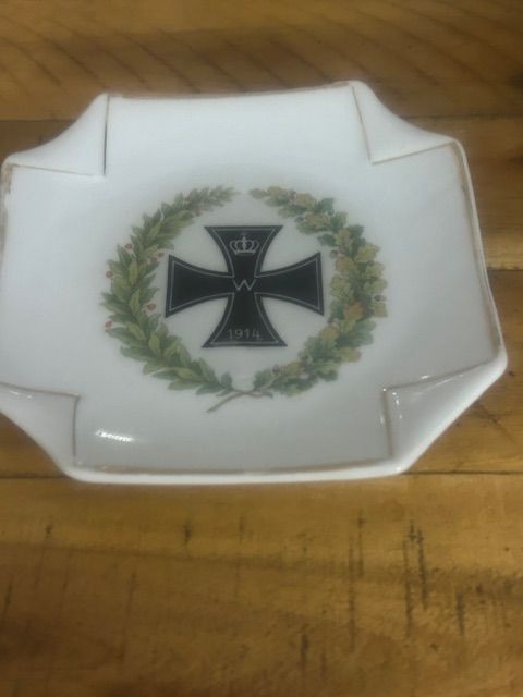 Original German WW1 Iron Cross Ashtray-Out of my Personal Collection-NR ...